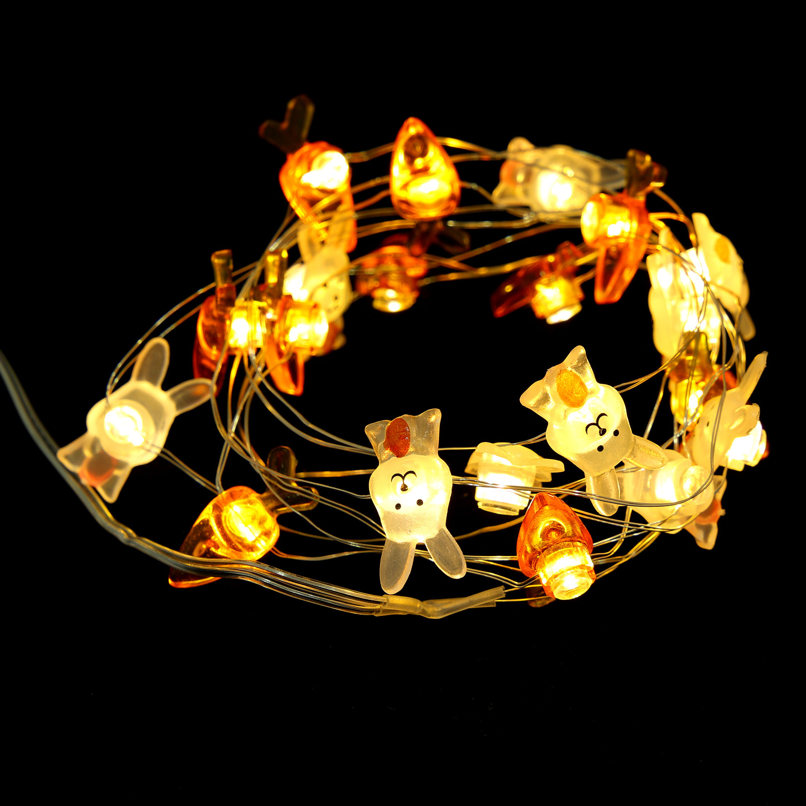 Carrot String Lights Easter Scene Adorn Home Decor Decorative for Party ...