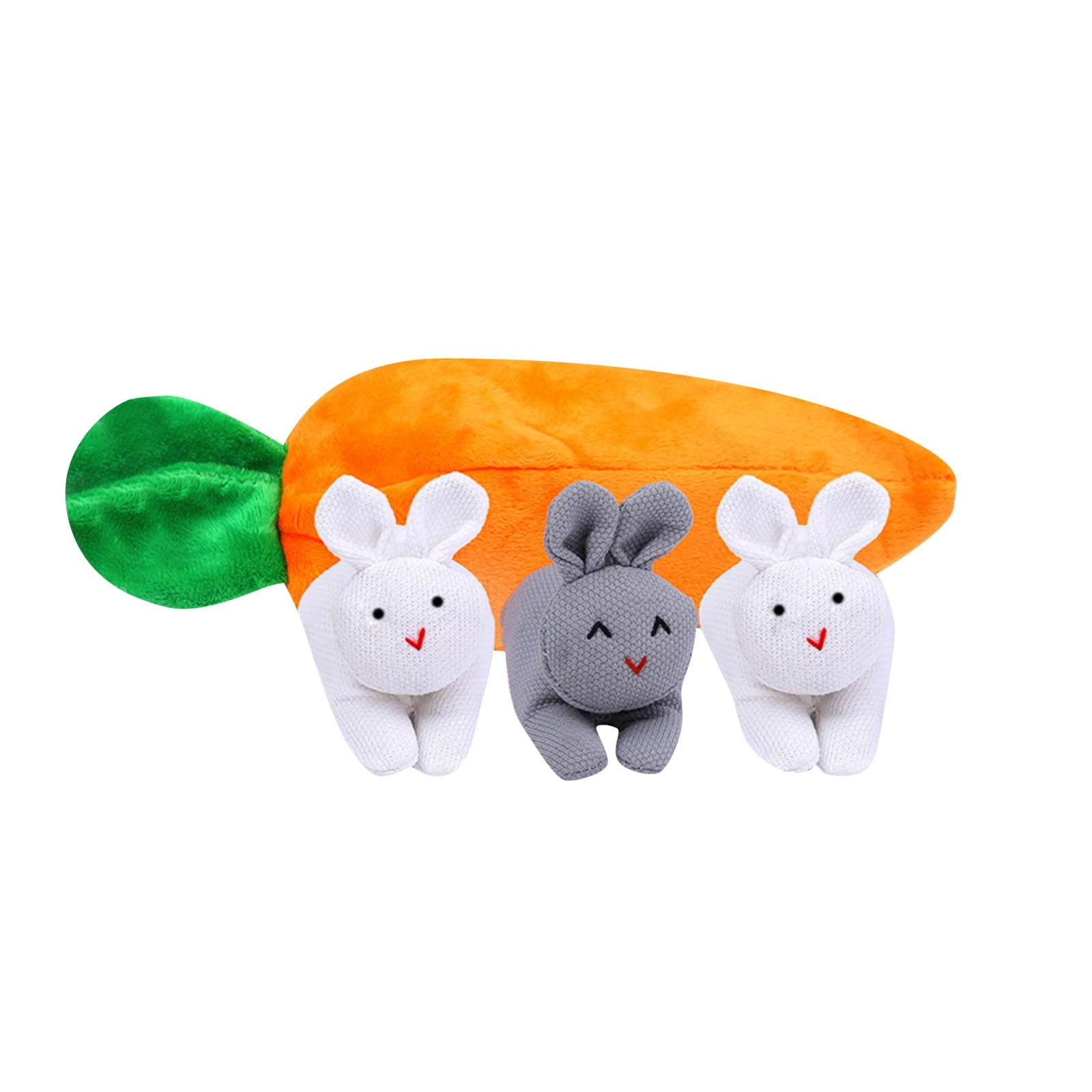 Carrot Stuffed Animal,Bunny Purse,Three Bunnies with Carrot Wallet ...