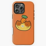 Carrot Tabby Cat Face Cute Pet Feline iPhone Case 11 12 13 14 15 16 17 ...