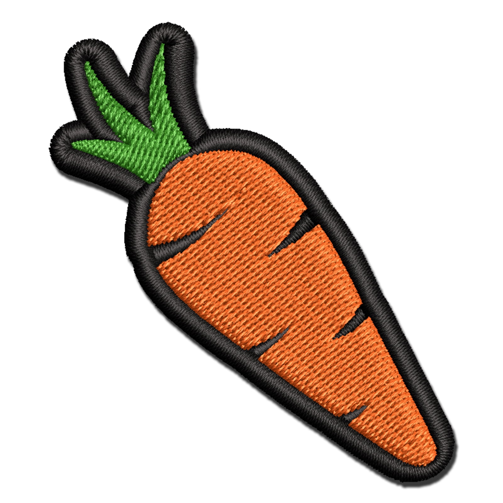Carrot Vegetable Applique Multi-Color Embroidered Iron-On Patch - 3 ...