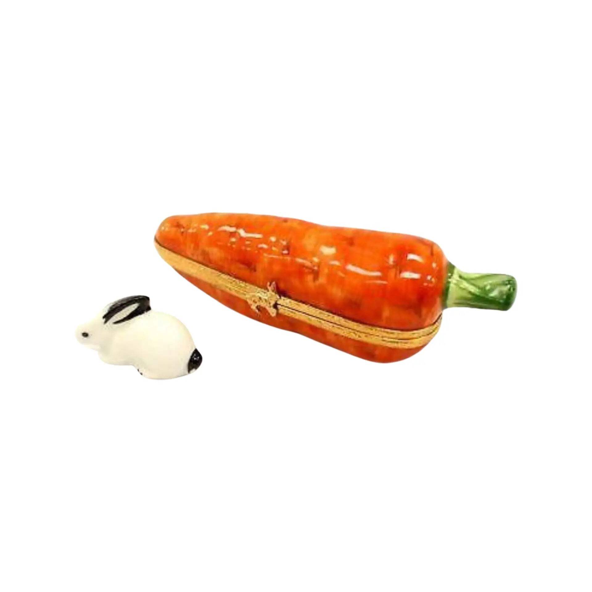 Carrot w Rabbit: Cream Limoges Box Porcelain Figurine - Walmart.com