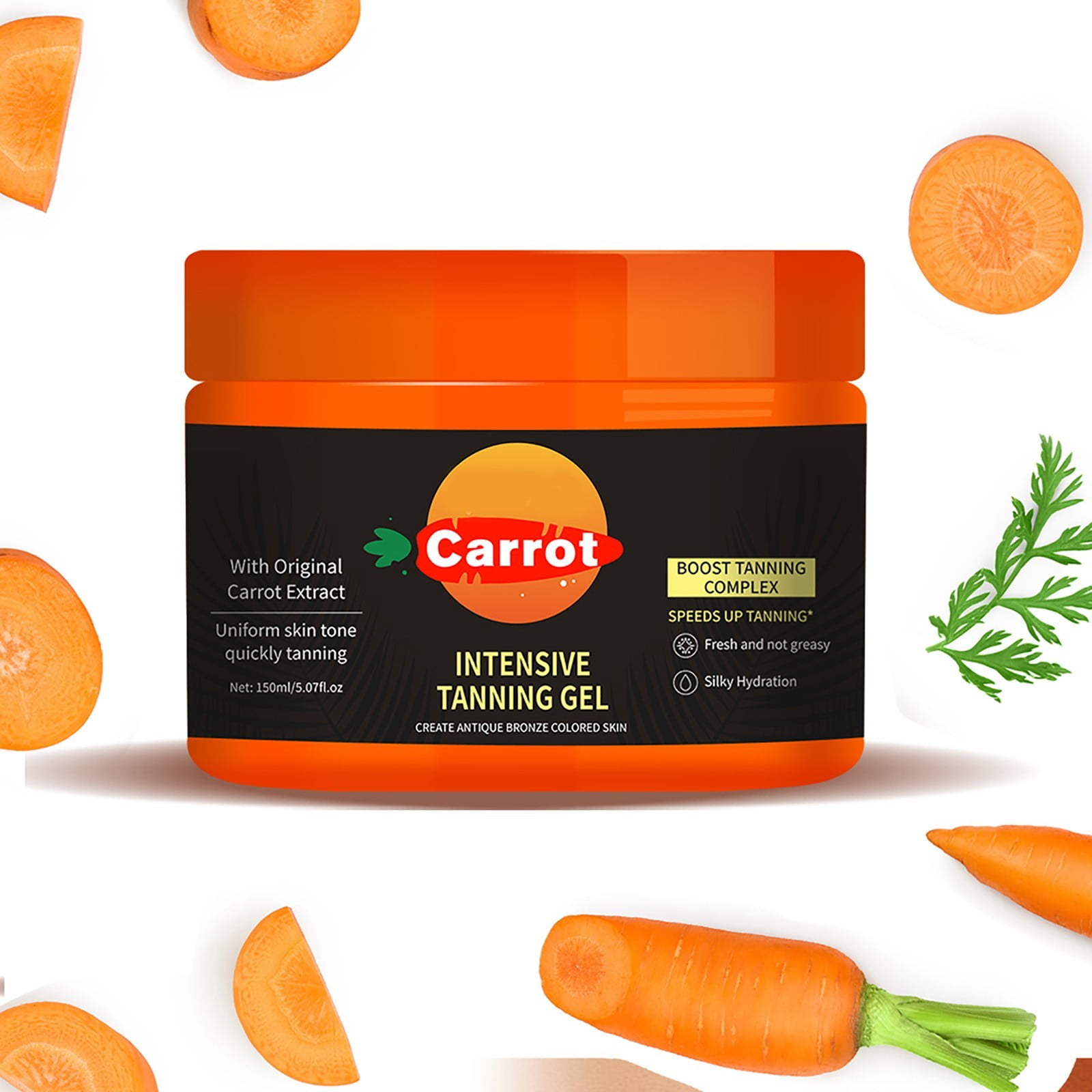 Carroten Intensive Tanning Gel SPF0 150 ml/5 oz, 2025 Upgrade Intensive ...