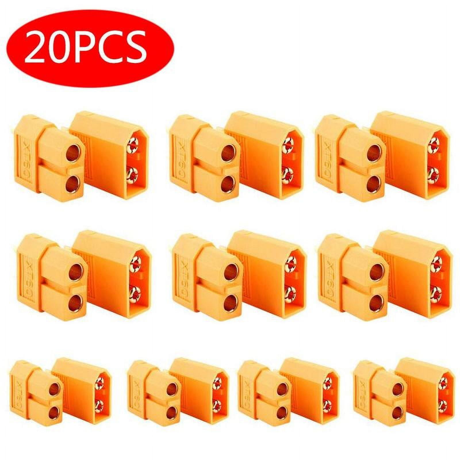 Carroterr 10Pairs XT-60 XT60 Male Female Bullet Connectors RC Lipo ...