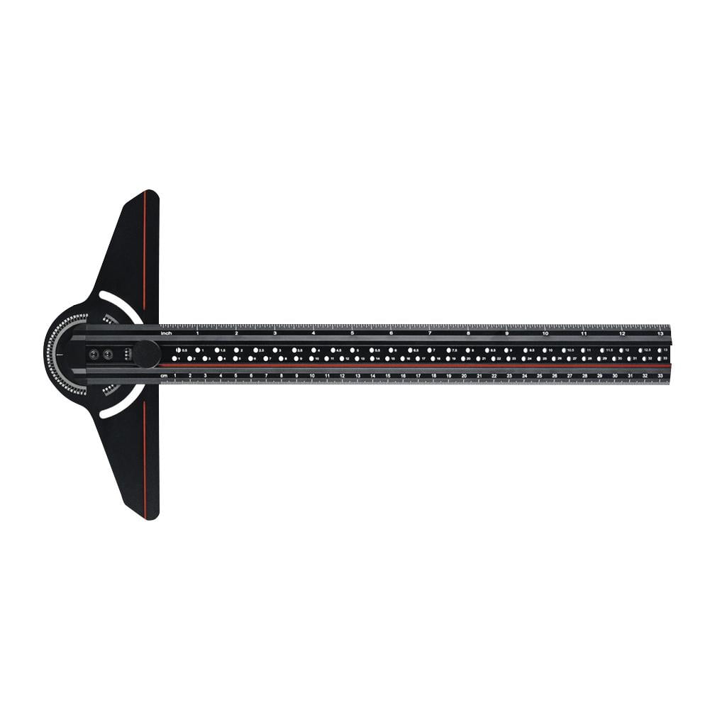 Carroterr Angle Finder Protractor T-shaped Rotary Angle Ruler Hole ...