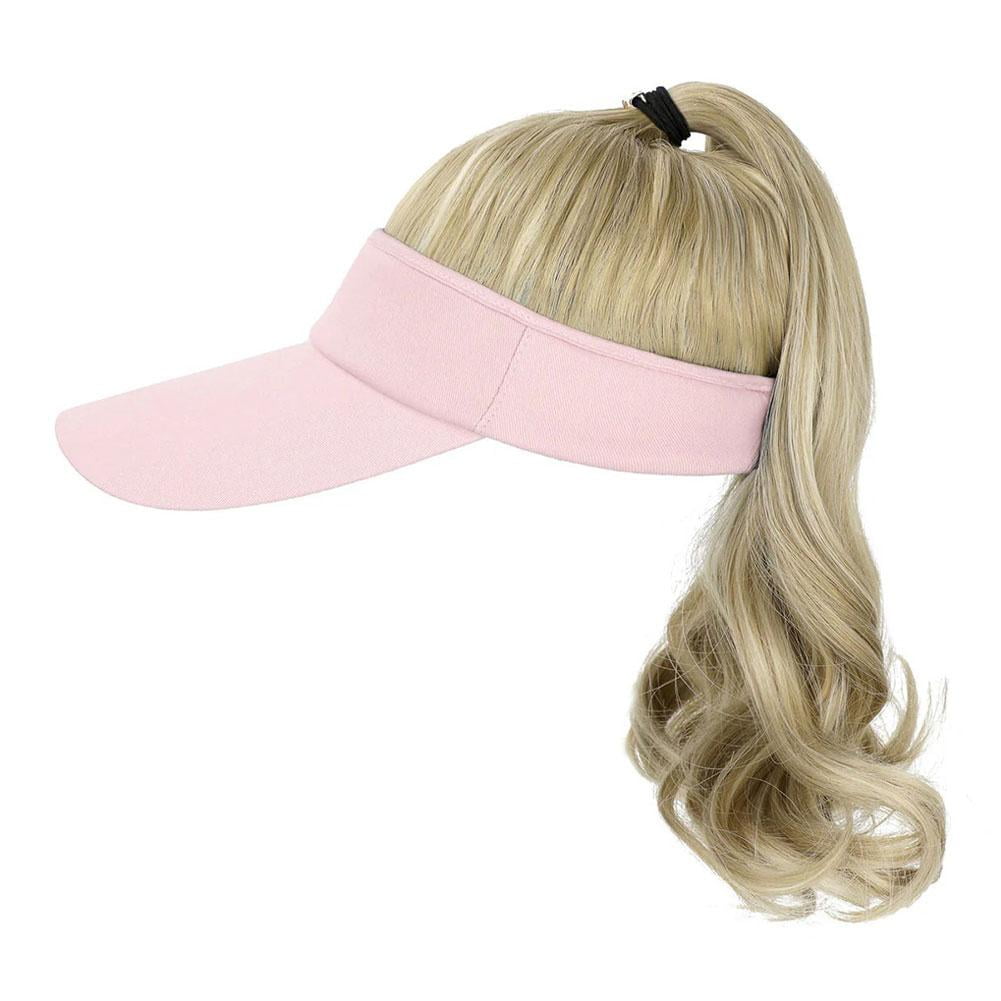 Carroterr Baseball Cap Wig with Curly Synthetic Hair Extensions ...