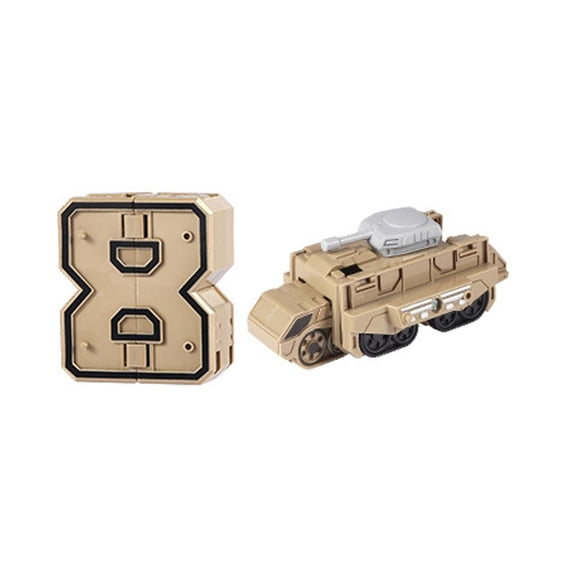 Carroterr Digital-Magic Number Transformer Robot Toy Assembling Action ...