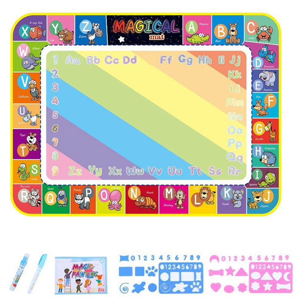 Carroterr Magic Water Drawing Mat Coloring Doodle With Reusable Magic ...