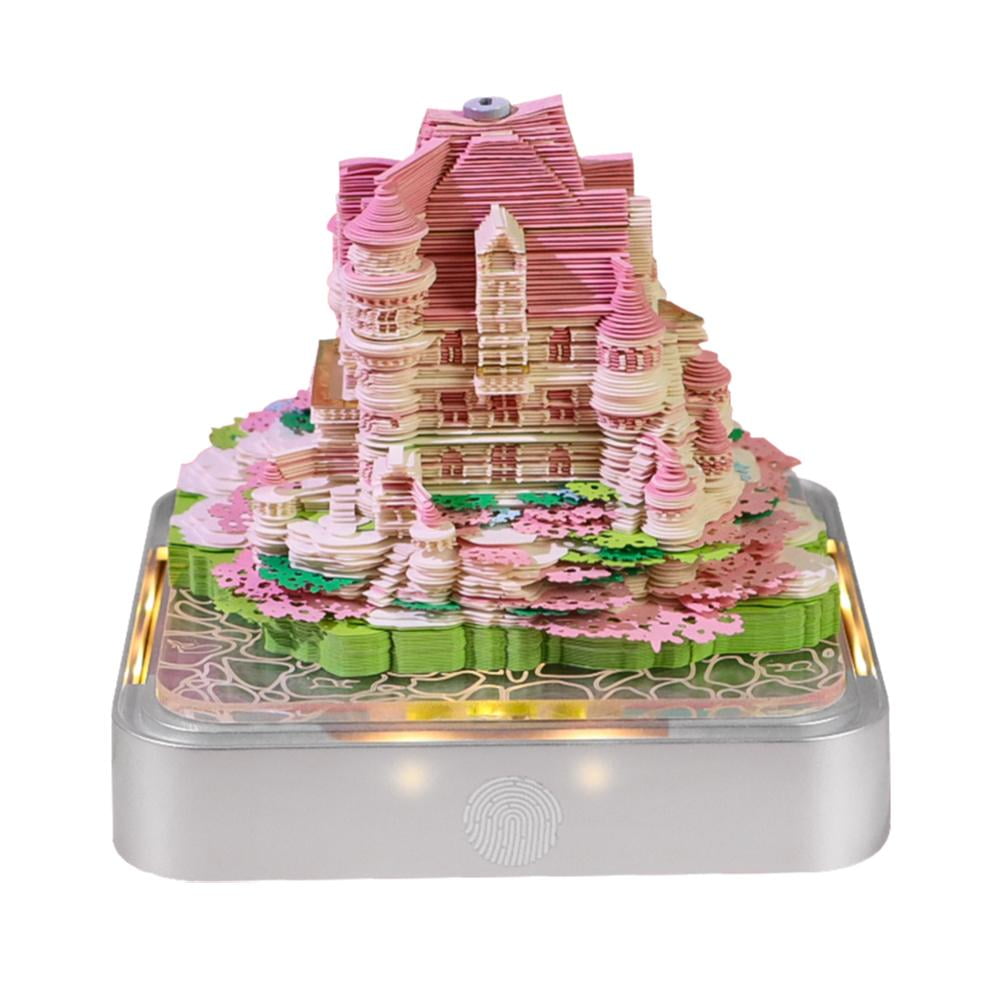 Carroterr Memo Pads Paper Art with Light,2025 New 3D Calendar Memo Pad ...