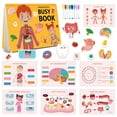 Carroterr Montessori Preschool Busy Book for Toddlers Human Body ...