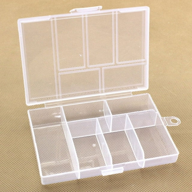 Carroterr Portable Plastic 6-Compartment Storage Container Small Case ...