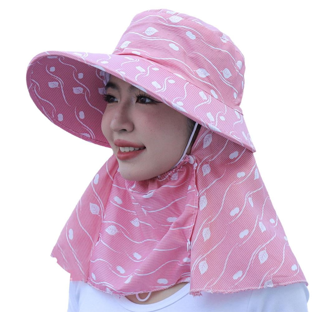 Carroterr Sunhat UV Sun Protection Hat Garden Removable Neck Hat Face ...