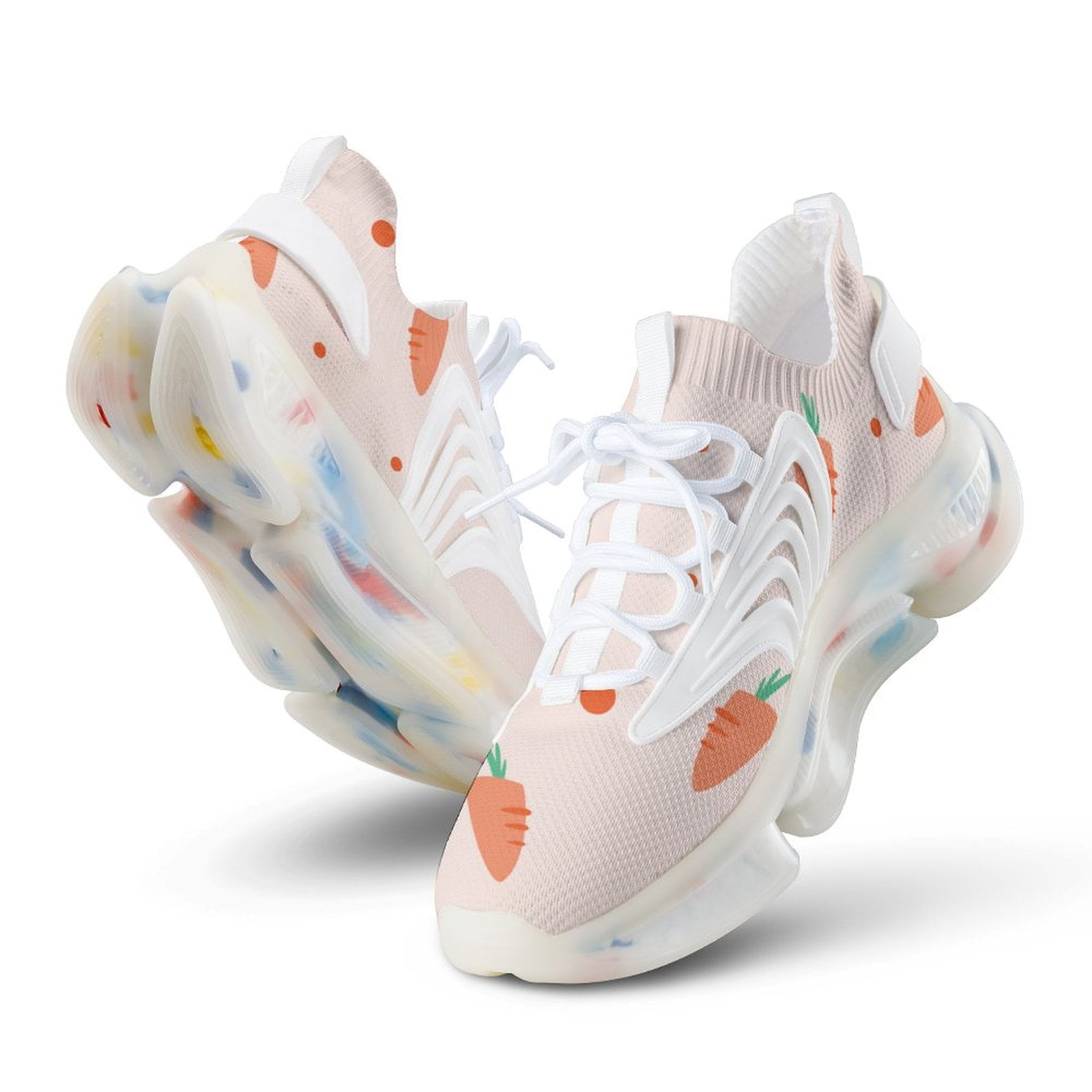 Carrots，3D Print Walking Shoes for Men Woman Lightweight Tennis Fashion ...
