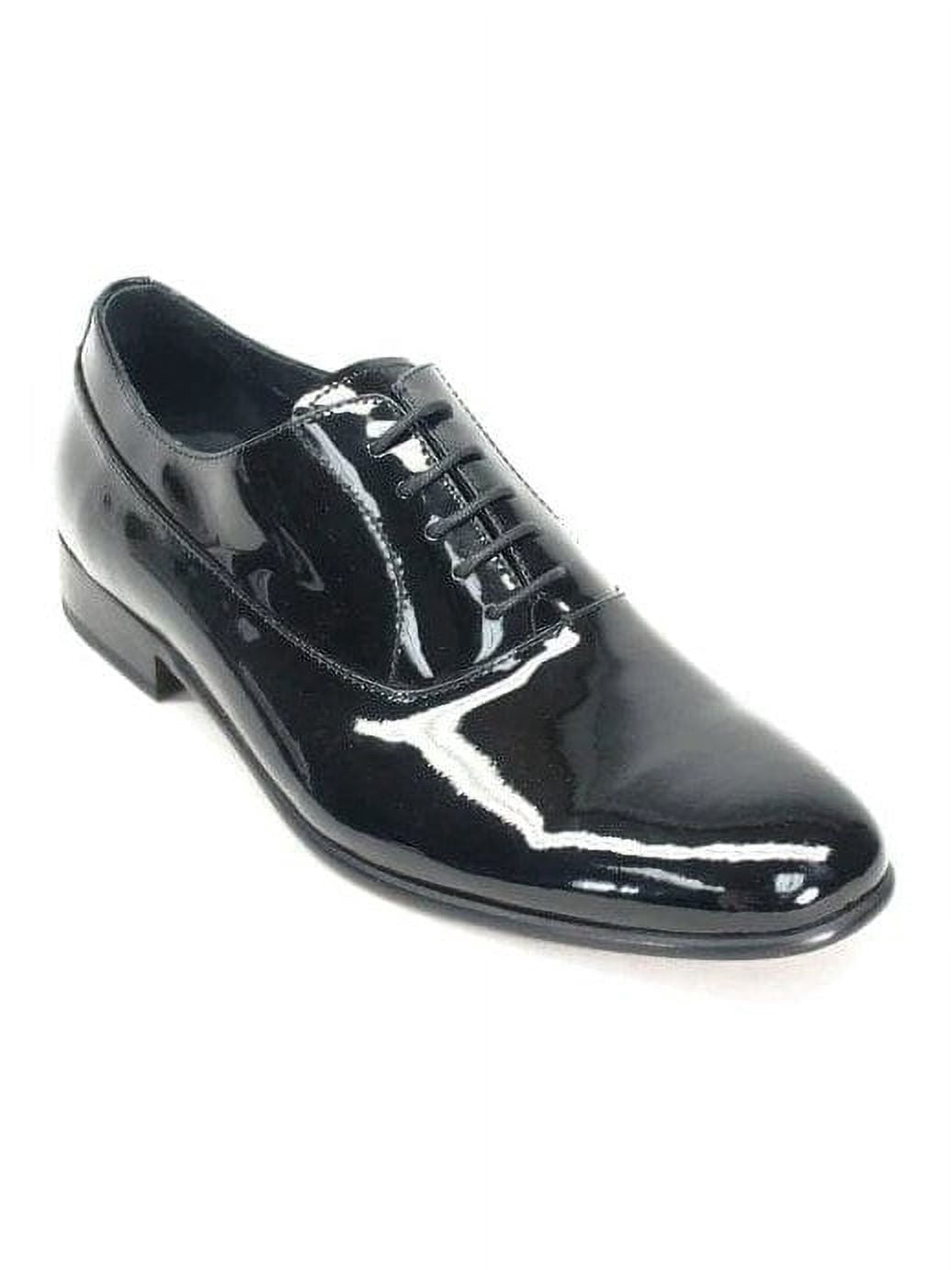 Carrucci Mens Solid Black Patent Leather Oxford Tuxedo Dress Shoes carrucci-mens-solid-black-patent-leather-oxford-tuxedo-dress-shoes
