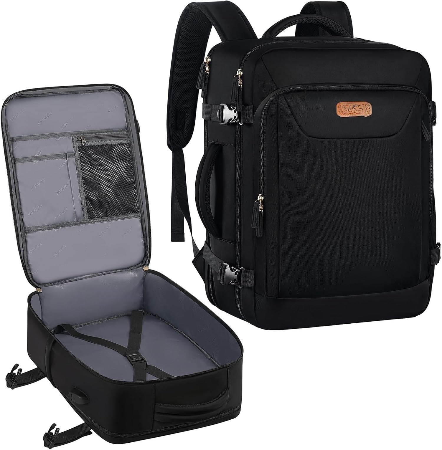 Carry Backpack, Flight Approved Travel Backpack with USB Charge Port ...