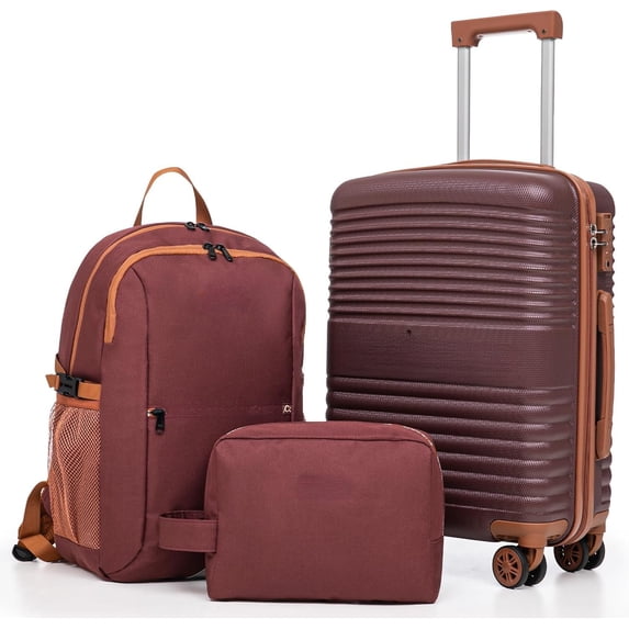Carry Luggage 22x14x9 Airline Approved, Suitcases with Wheels Hardshell ...
