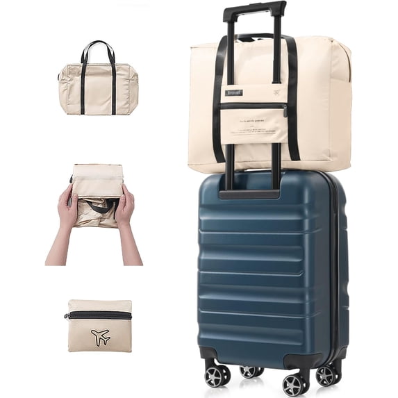 Carry Luggage Set 20 Inch Hardshell ABS Suitcase Airline Approved with ...