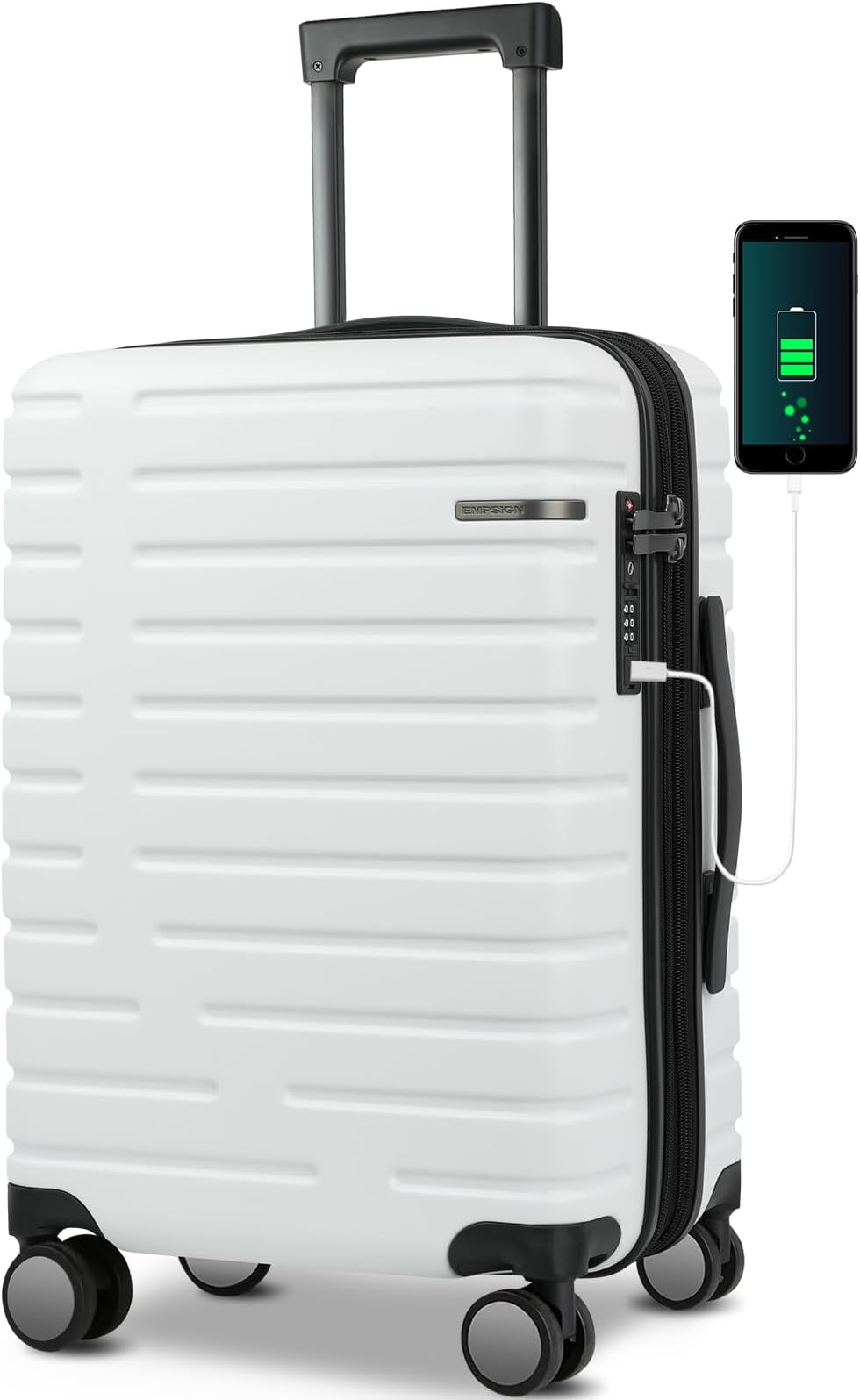 Carry Luggage with Spinner Wheels, Hard Shell Carry- Expandable ...