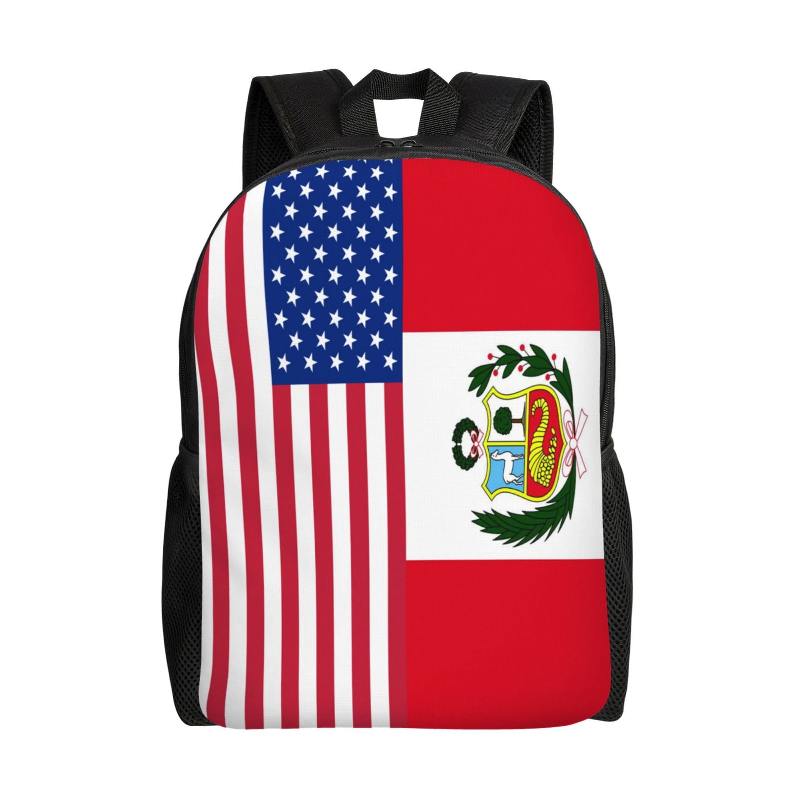 Carry On Backpack Peru America Flag Travel Laptop Backpack For Women ...