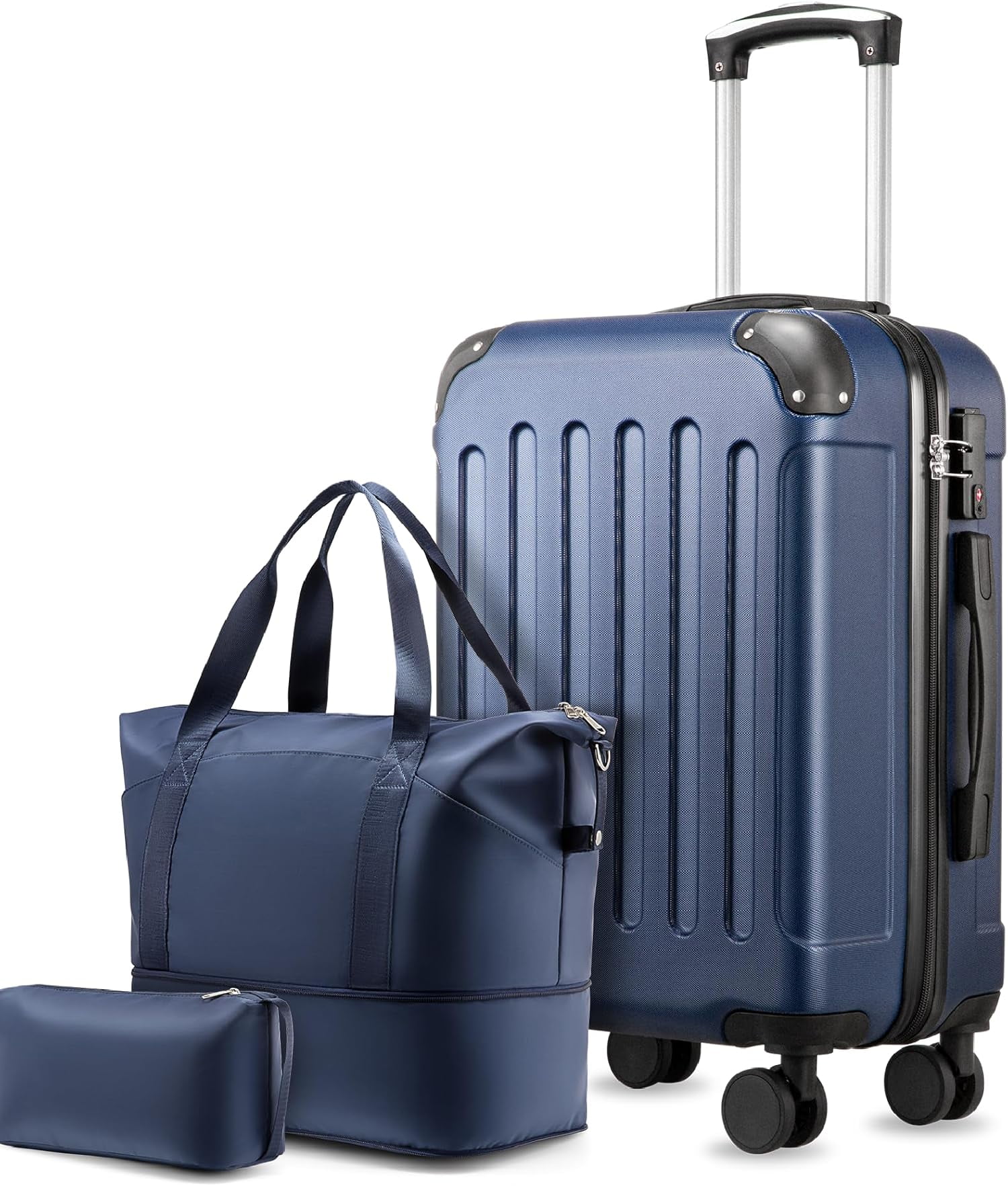 Carry On Luggage 22x14x9 Airline Approved, Hardside Suitcase with ...