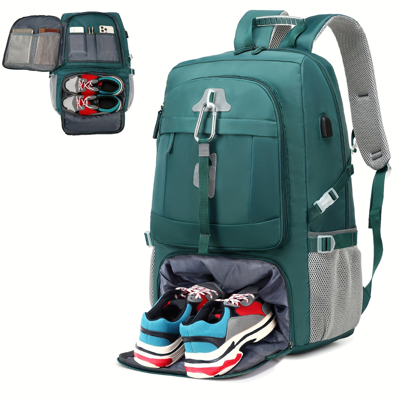 Carry On Luggage Rucksack Backpack With Shoes Compartment,Waterproof ...