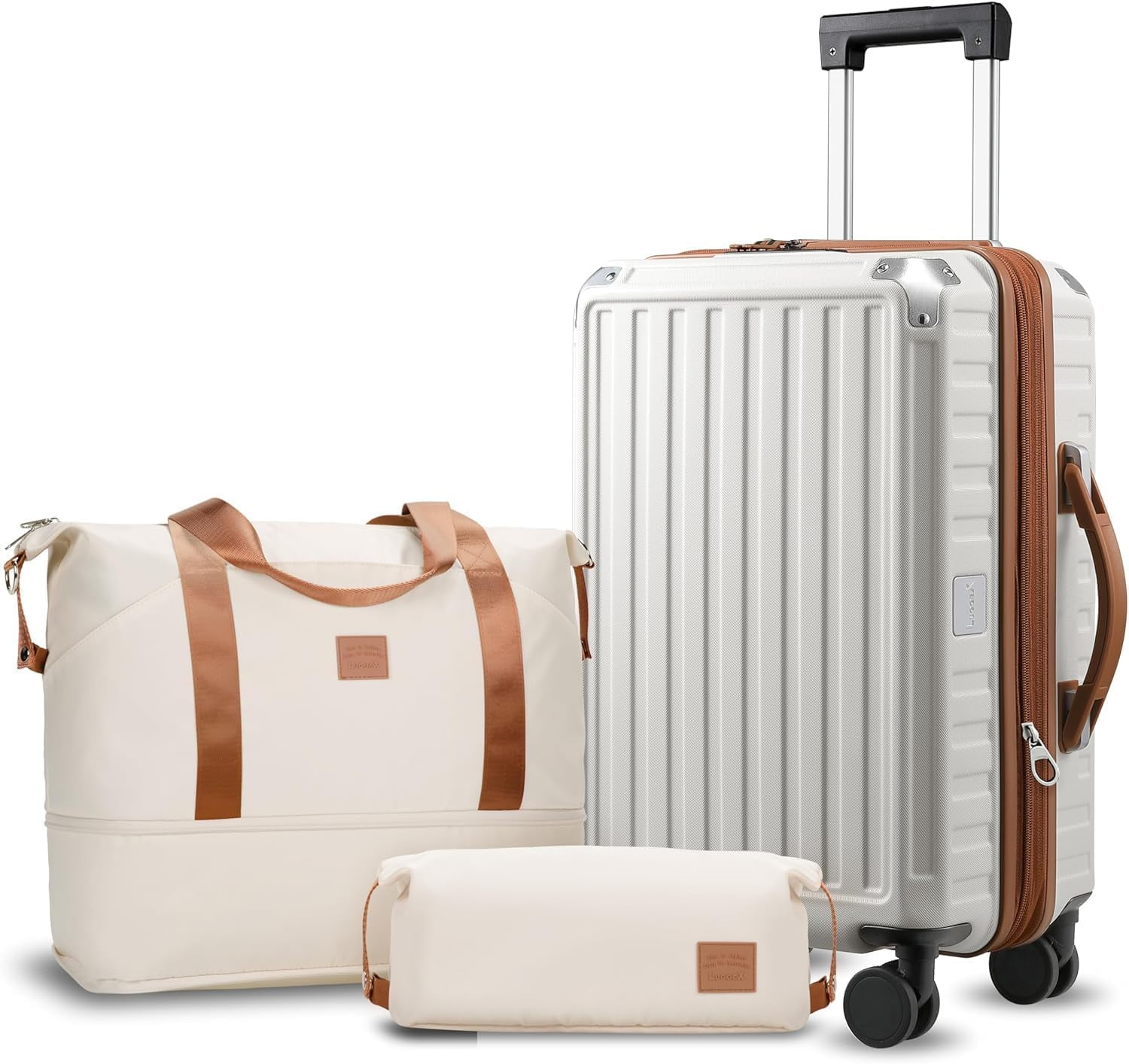 Carry On Luggage Sets 3 count, PC Expandable Hardshell Luggage with ...