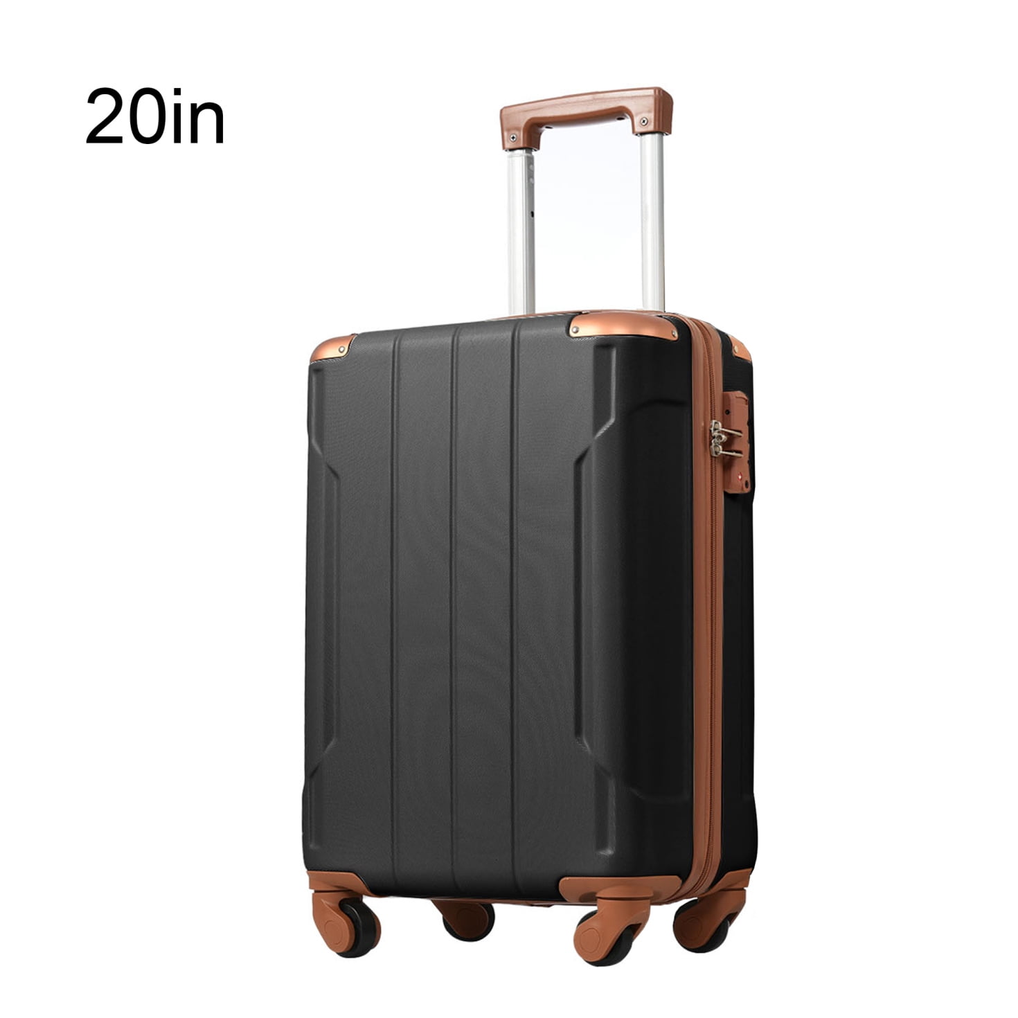 Carry On Luggage with Spinner Wheels, Lightweight Hardside Suitcase ...