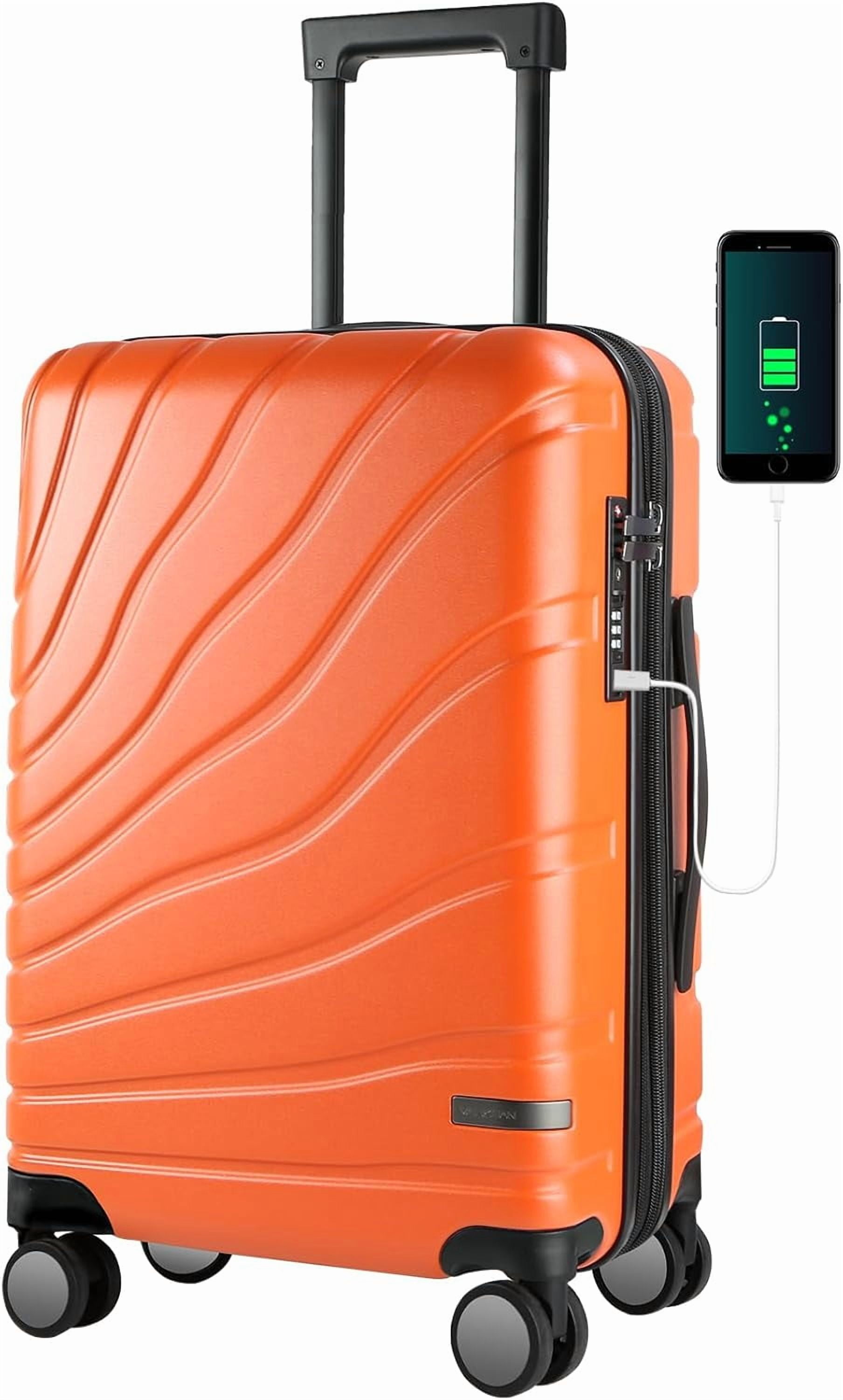 Carry On Luggage with Spinner Wheels & TSA Lock, Expandable Fashionable ...