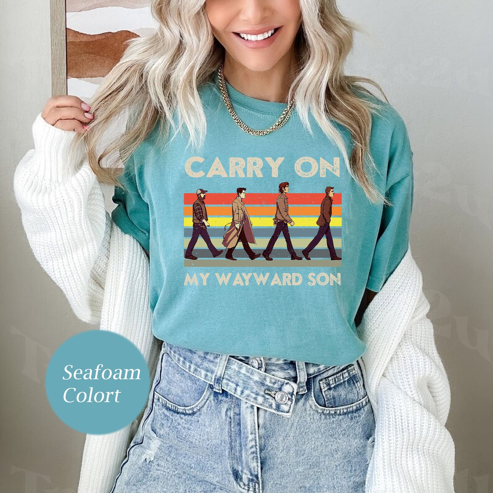 Carry On My Wayward Son Vintage Comfort Colors Shirt, Trendy ...