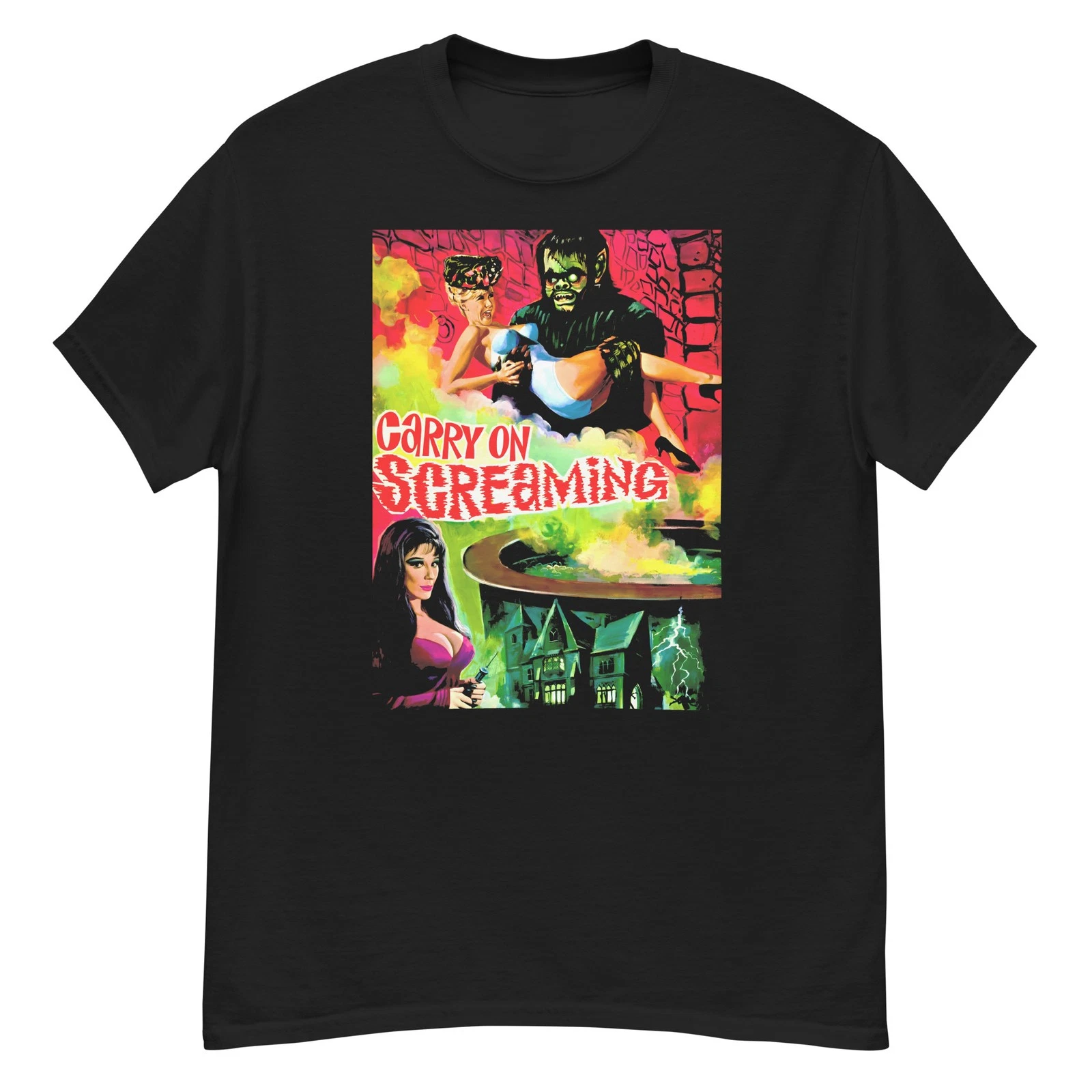Carry On Screaming cult horror comedy film fan art t-shirt - Walmart.com