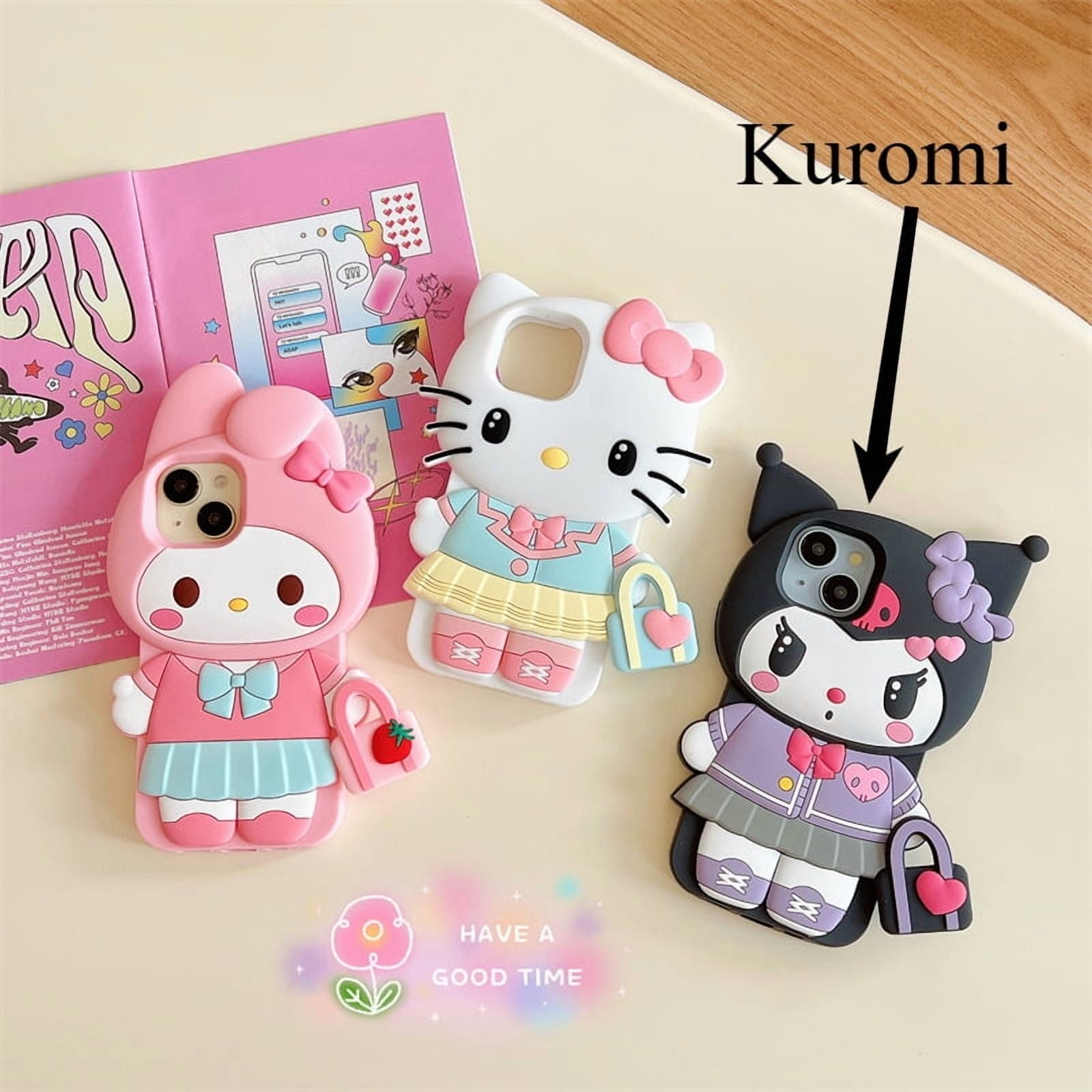 Carry- bag KT Kuromi Melody Phone Case for IPhone16/15/13/14 Pro Max/11 - Walmart.com