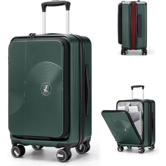Carry on Luggage 20 Inch Expandable, Airline Approved Suitcase Top ...
