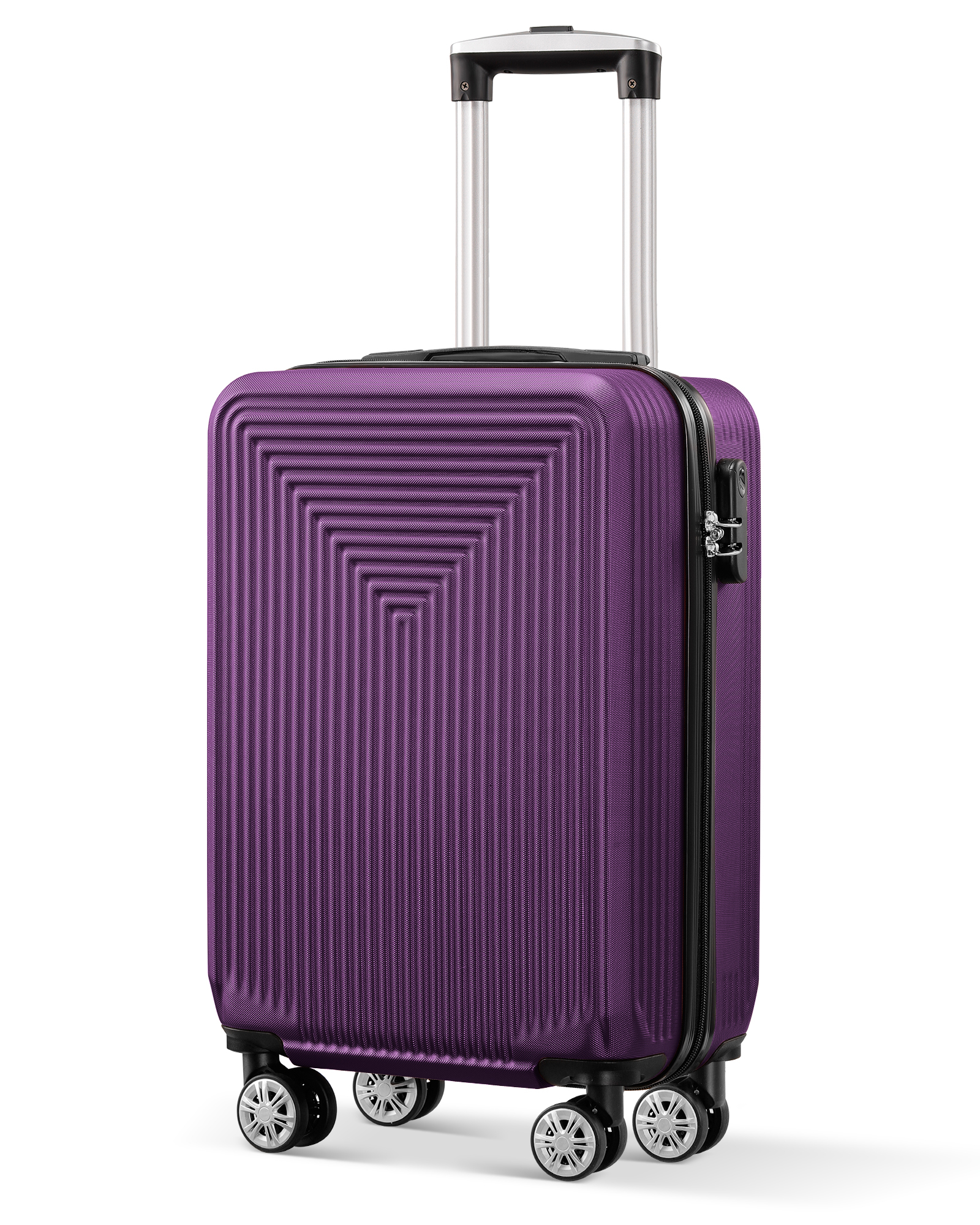 Carry On Luggage, 20" Hardside Suitcase ABS Spinner Luggage with Lock ...
