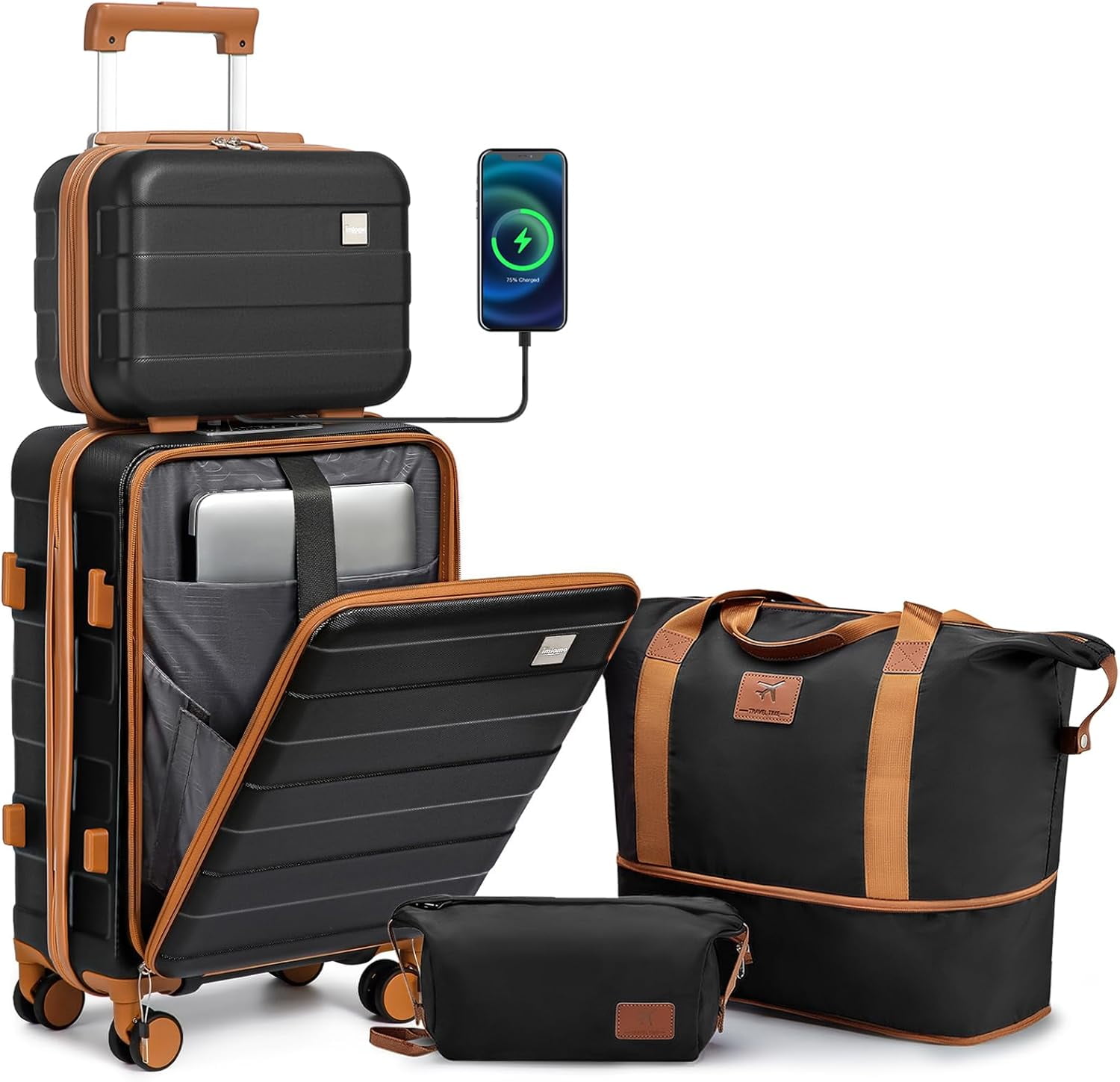 Carry on Luggage Airline Approved, Lightweight Hard Shell Carry-on ...