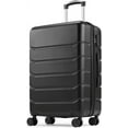 Carry on Luggage, Hard Shell ABS Suitcase with Double Spinner Wheels ...