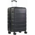 Carry on Luggage, Hard Shell ABS Suitcase with Double Spinner Wheels ...