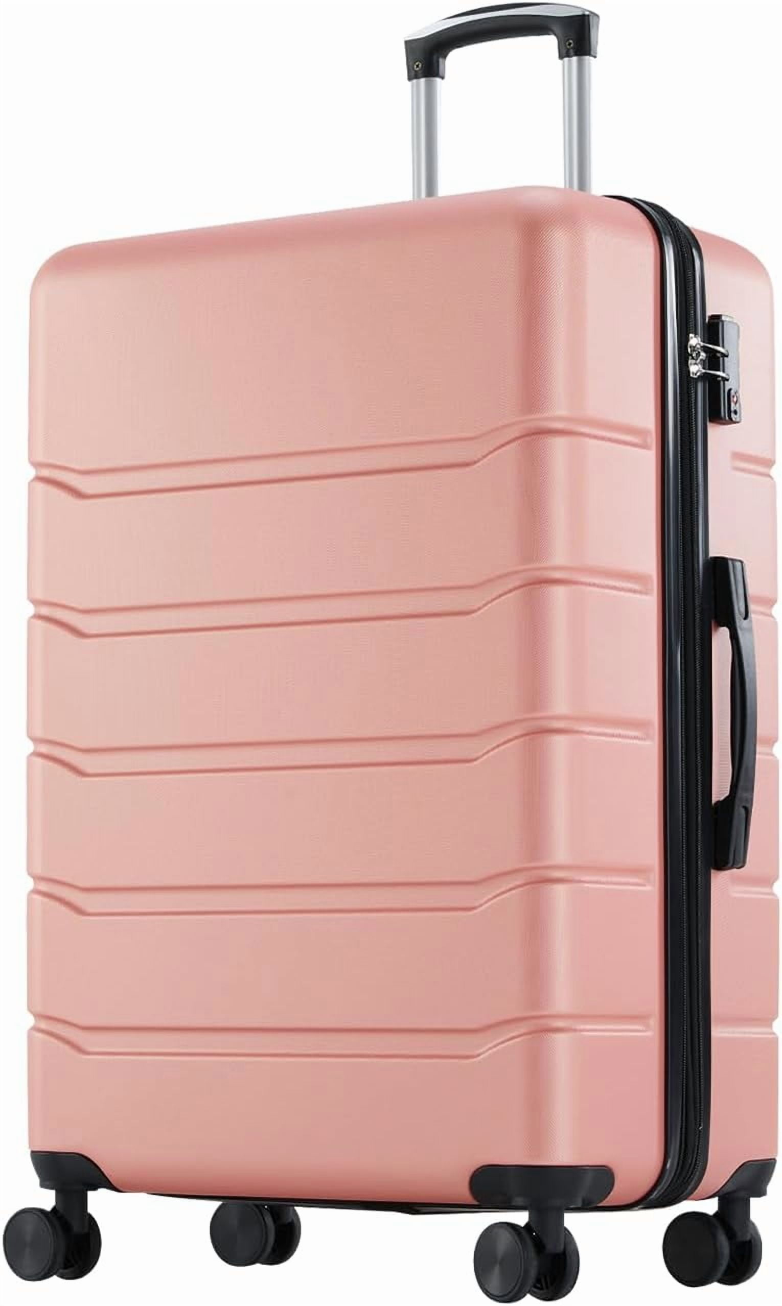 Carry on Luggage, Hard Shell ABS Suitcase with Double Spinner Wheels ...