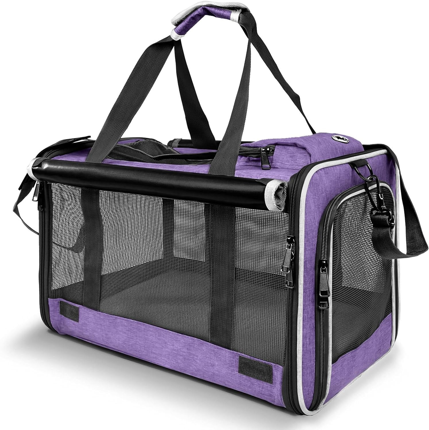 Carrying Bag for Yorkie Dog Travel Kennel Ventilated Softside Pet ...