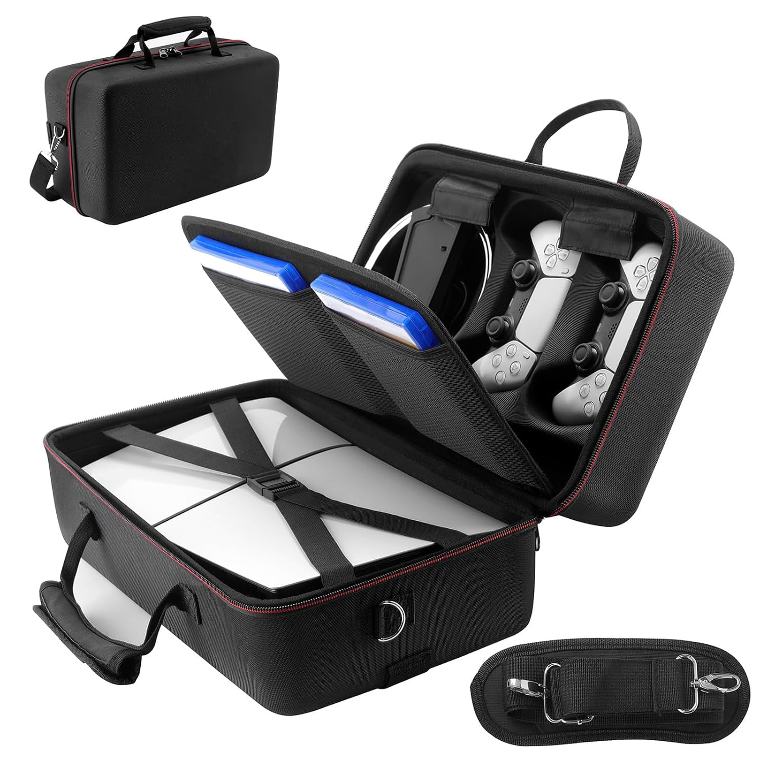 Carrying Case Compatible with PS5 SLIM 2023, Hard Shell Travel Case ...