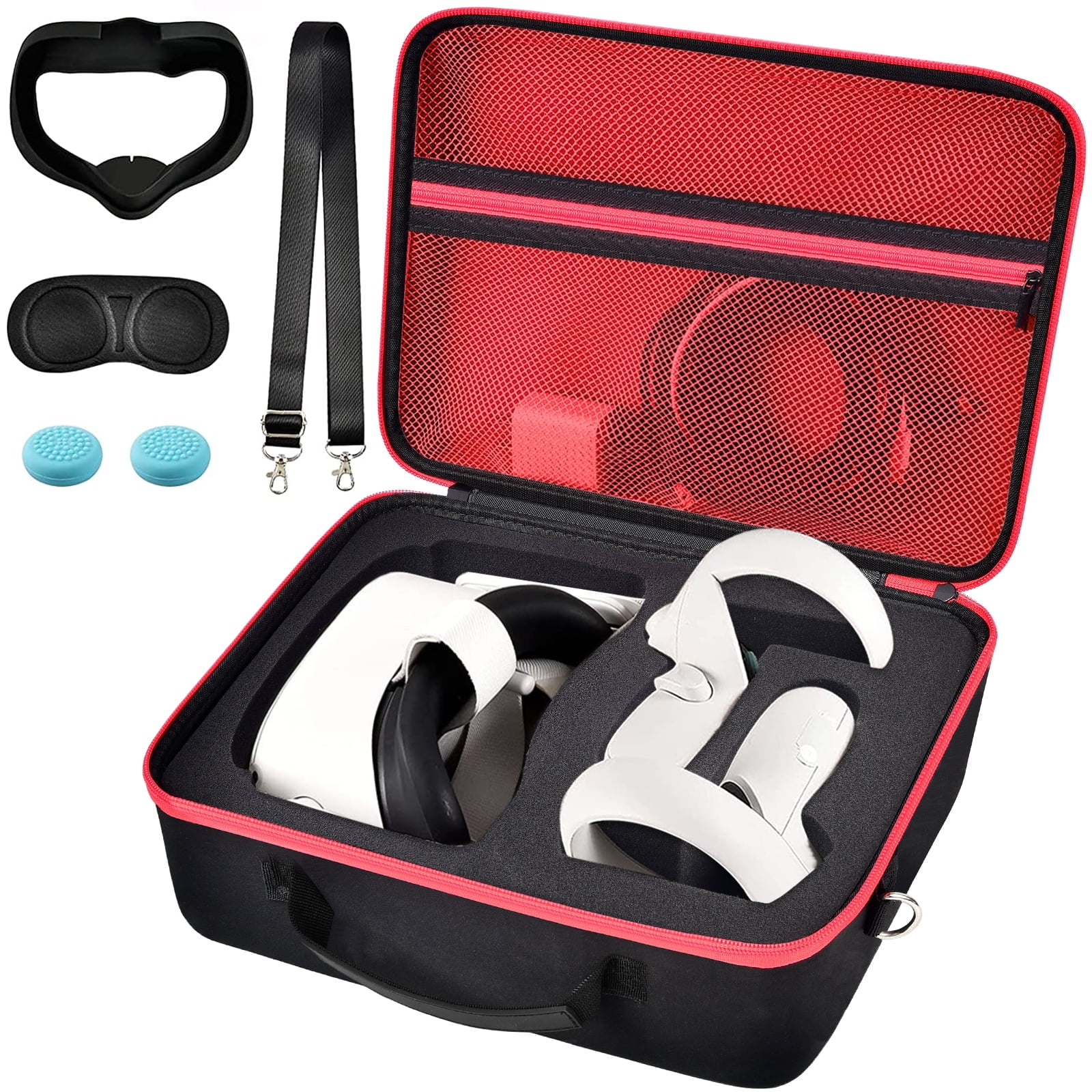 Meta VR Gaming Headset & Touch Controllers Carrying Case with Silicone ...
