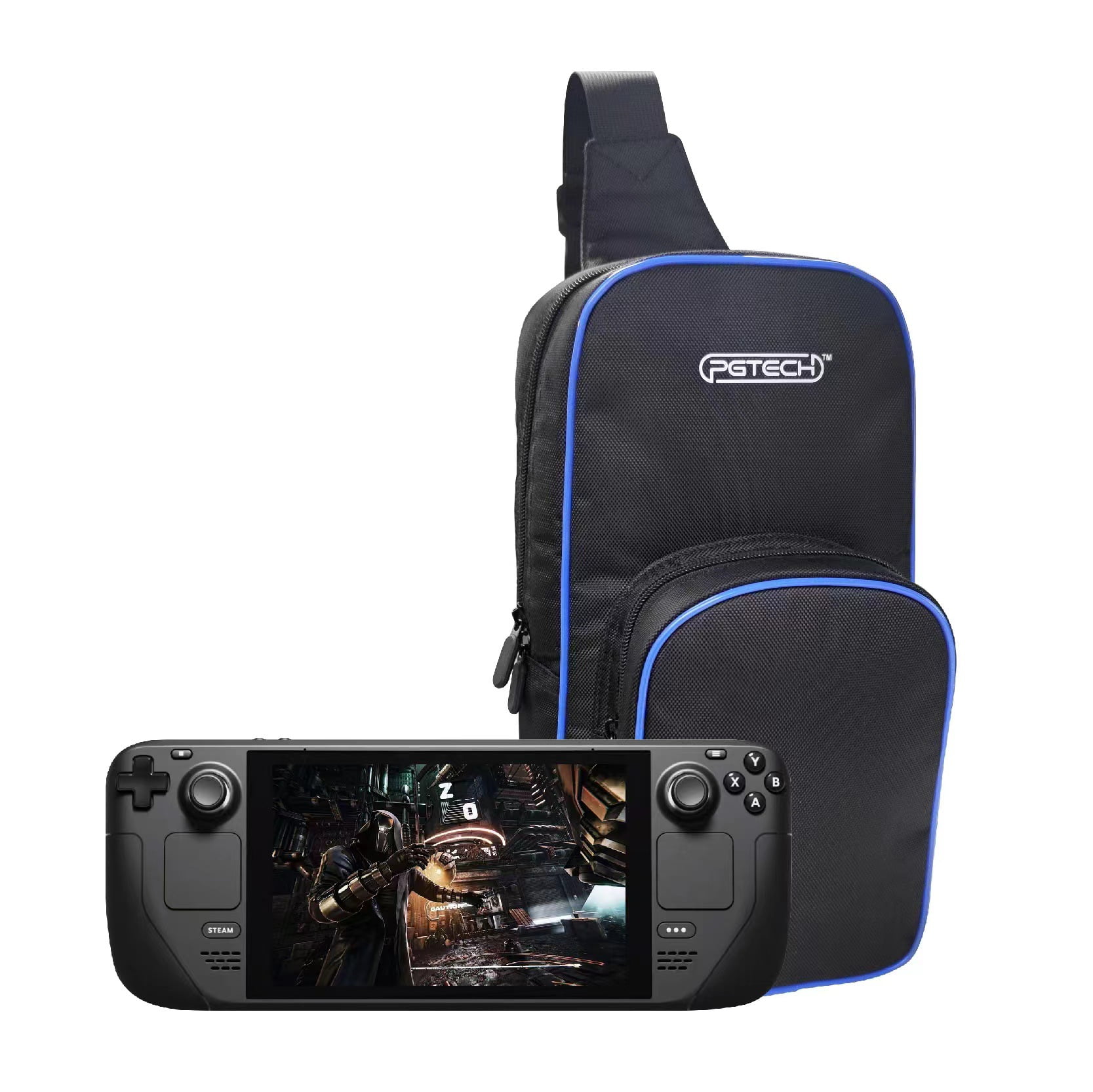 Carrying Case for Steam Deck Console & Accessories, Protective Shoulder ...