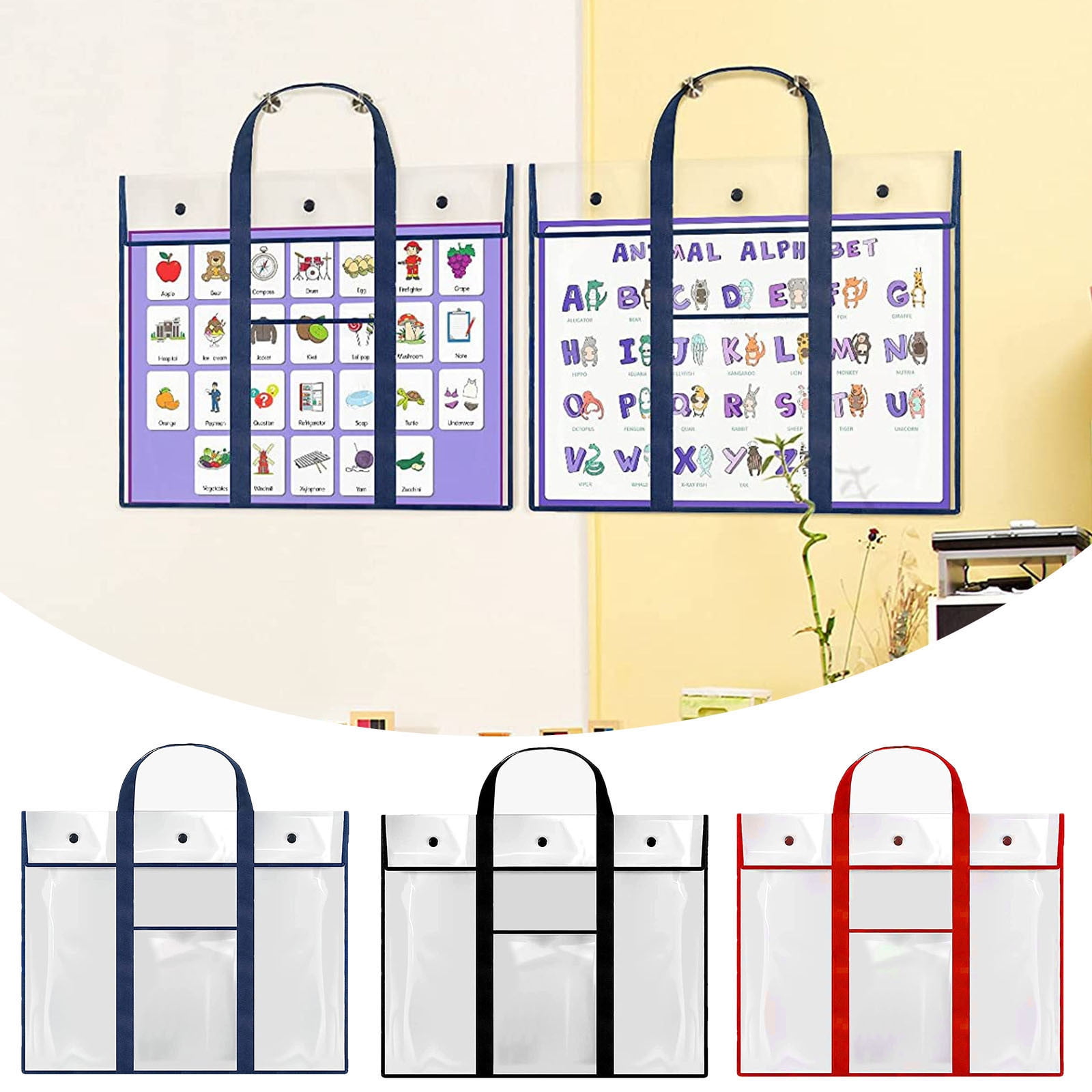 Carrying Handle Large Transparent Poster Board Bag for Artwork Board ...