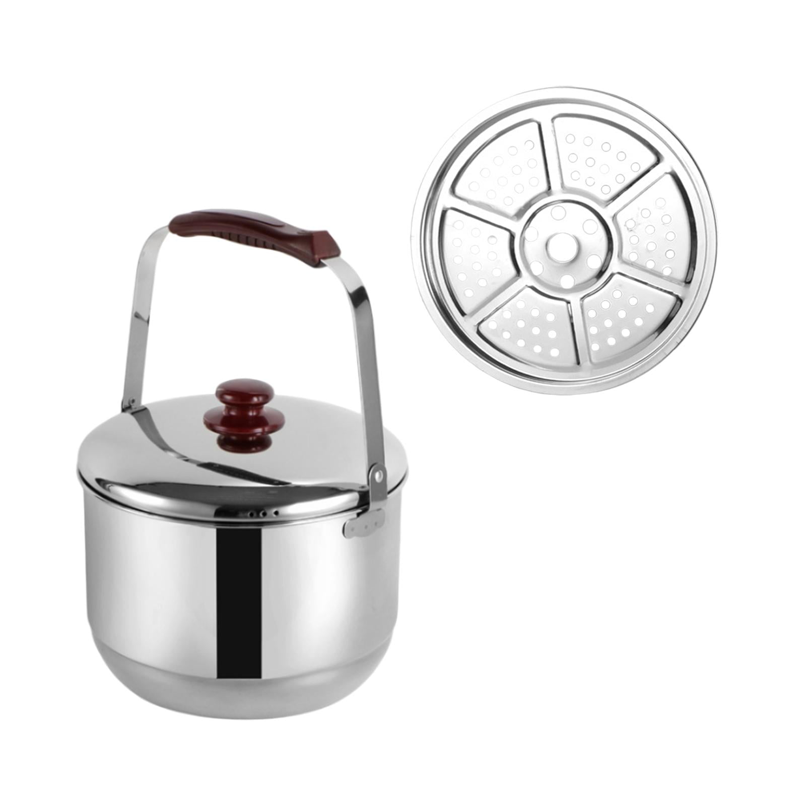 Carrying Steamer Pot Stainless Steel Cookware Portable Multipurpose ...