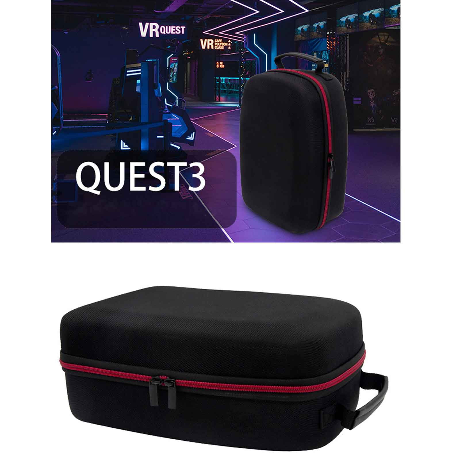 Meta Quest 3 VR Headset Hard Carrier, Portable & Lightweight EVA Shell ...