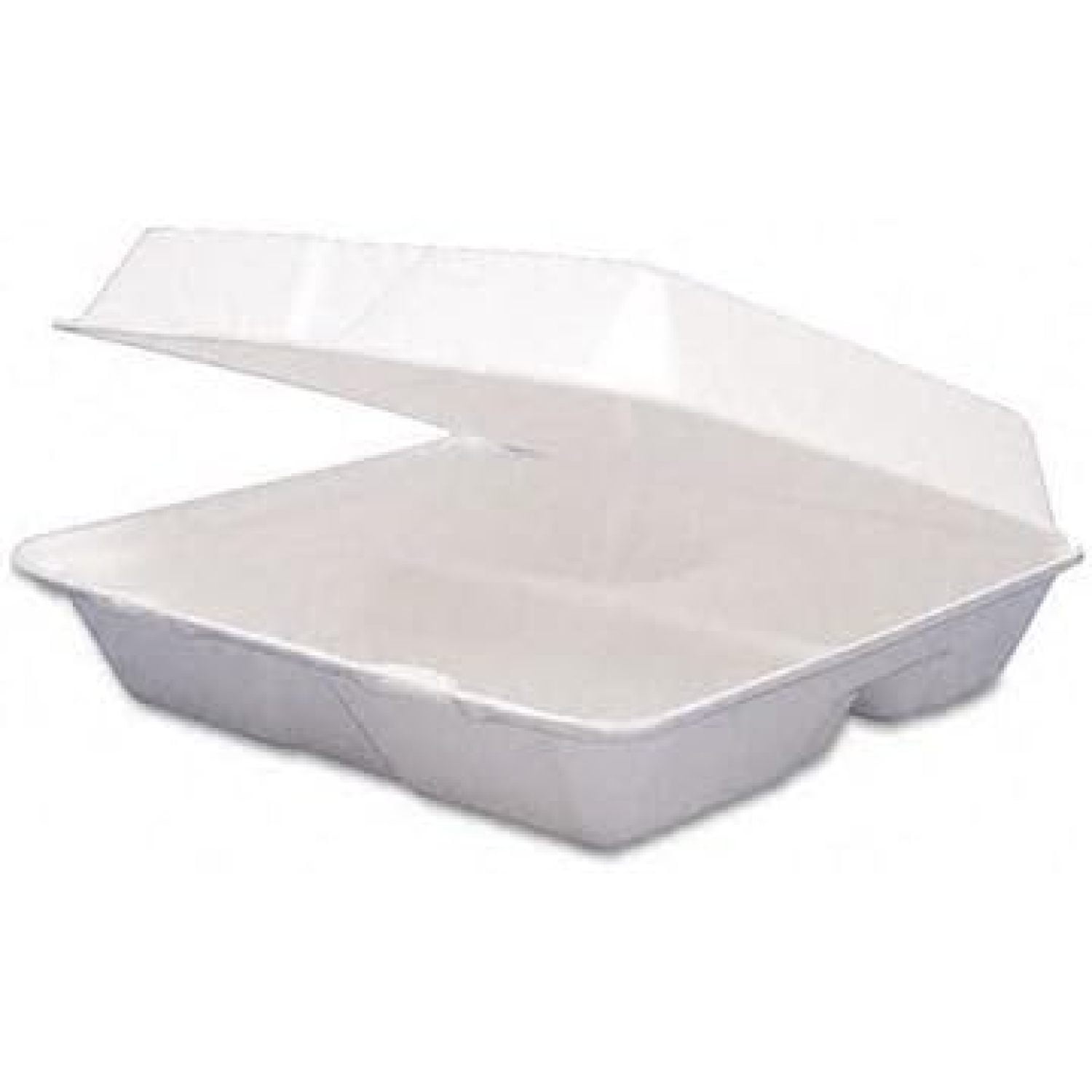 Carryout Food Containers,Foam Hinged 3-Compartment,8-3/8 x 7-7/8 x 3-1/4,200/CT - Walmart.com