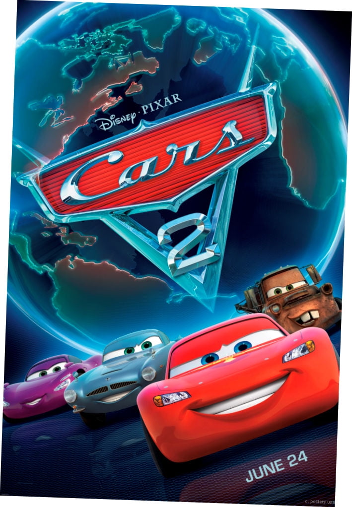 Cars 2 Poster Metal Print 12in x 16in Print on Metal 12x16 #100461 ...