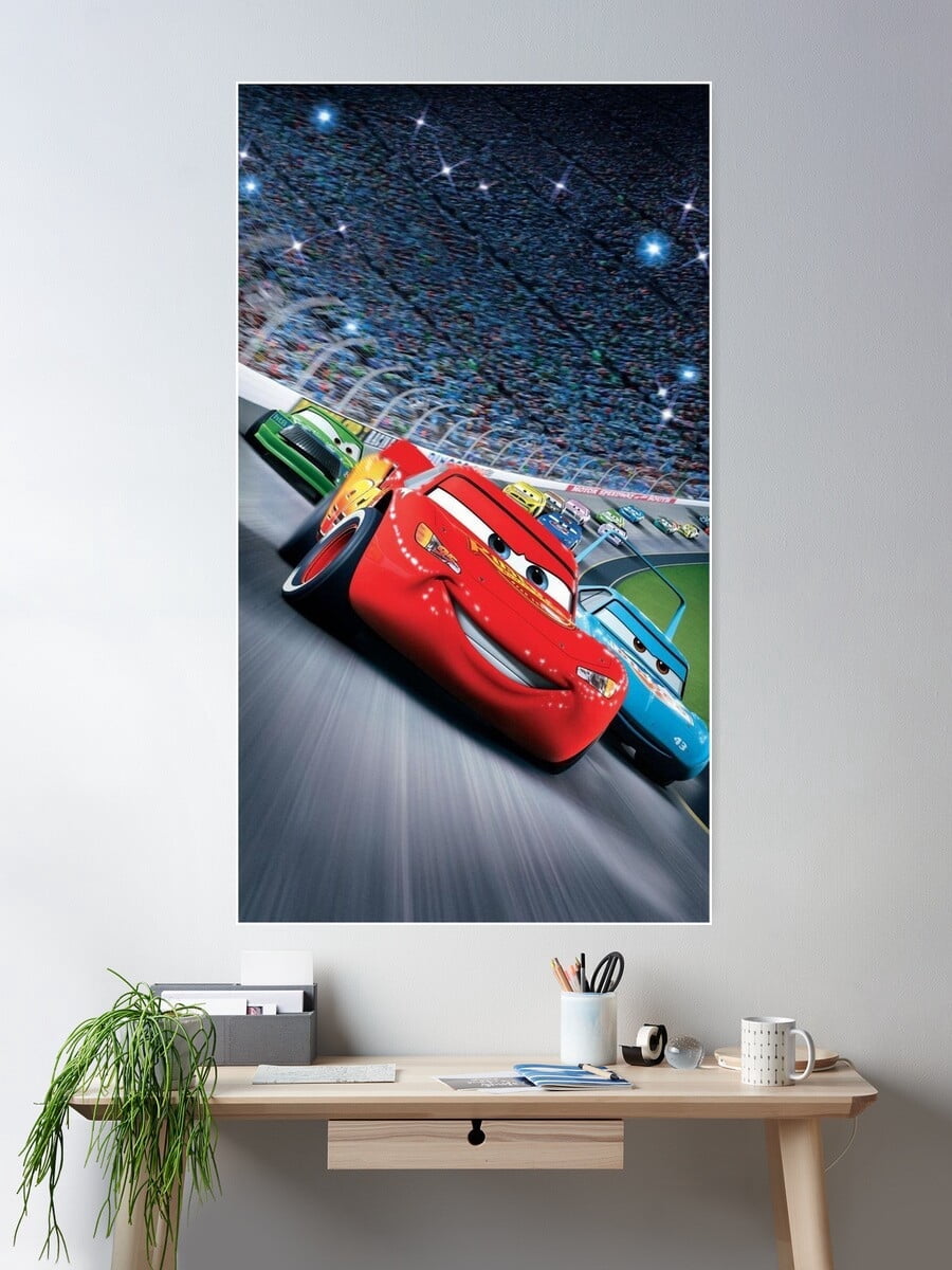 Cars (2006) Poster Wall Art, UNFRAMED PAPER POSTER, Home Decor, Vintage ...