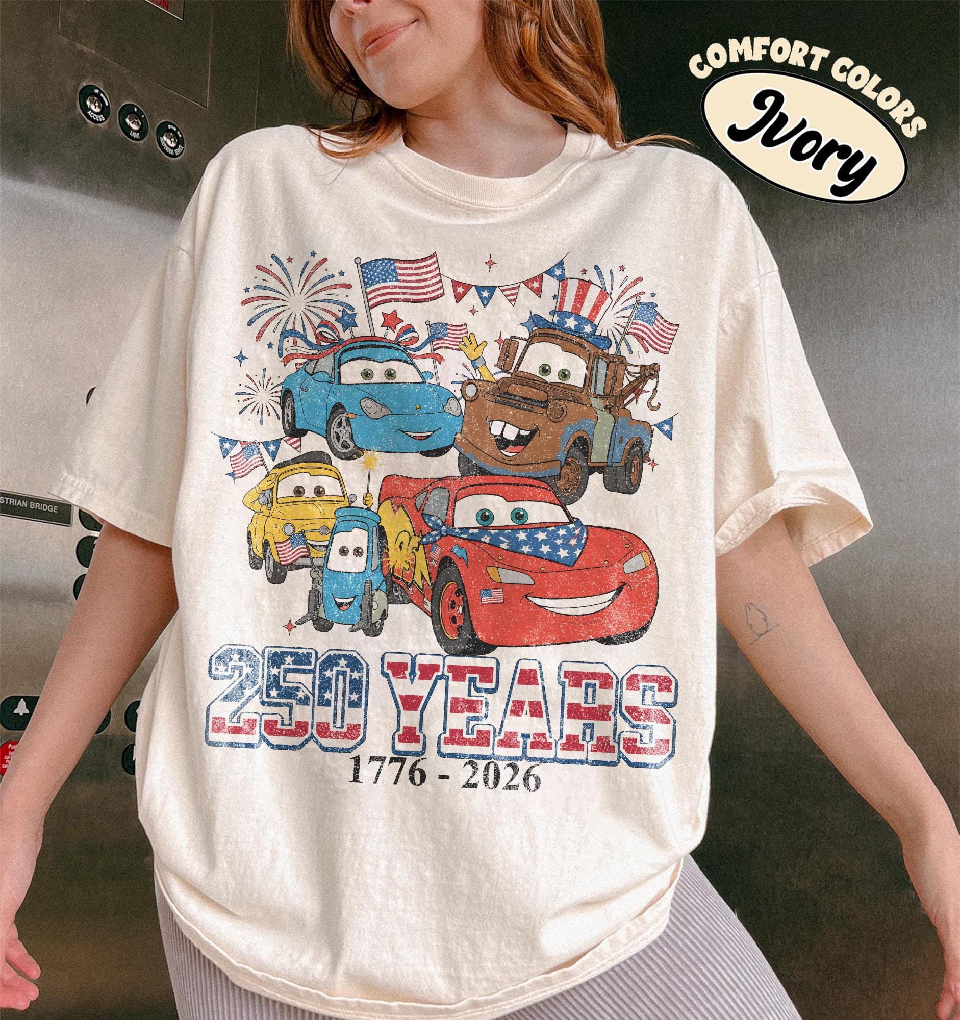 Cars 250 Years Shirt 17762026, Patriotic Cars Tee, 4th of July Shirt ...