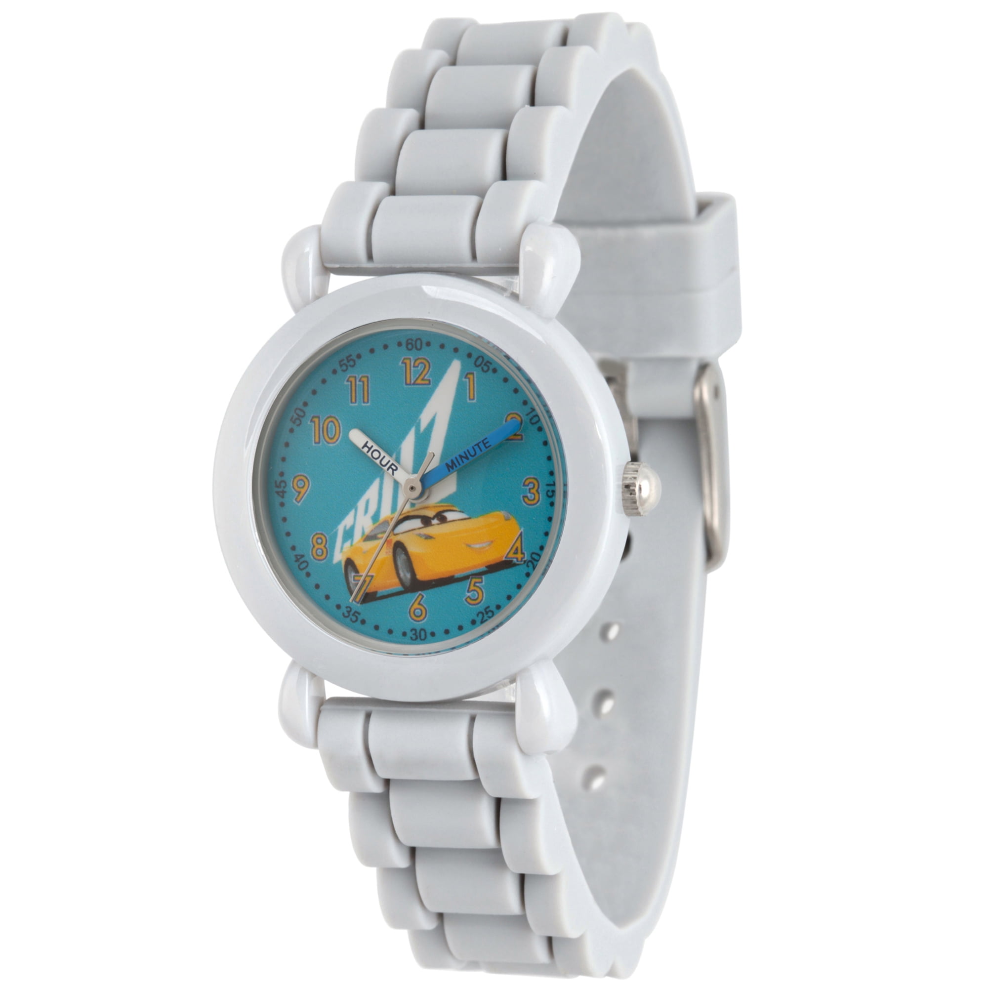 Cars 3 Cruz Ramirez Boys' Grey Plastic Time Teacher Watch, Grey ...