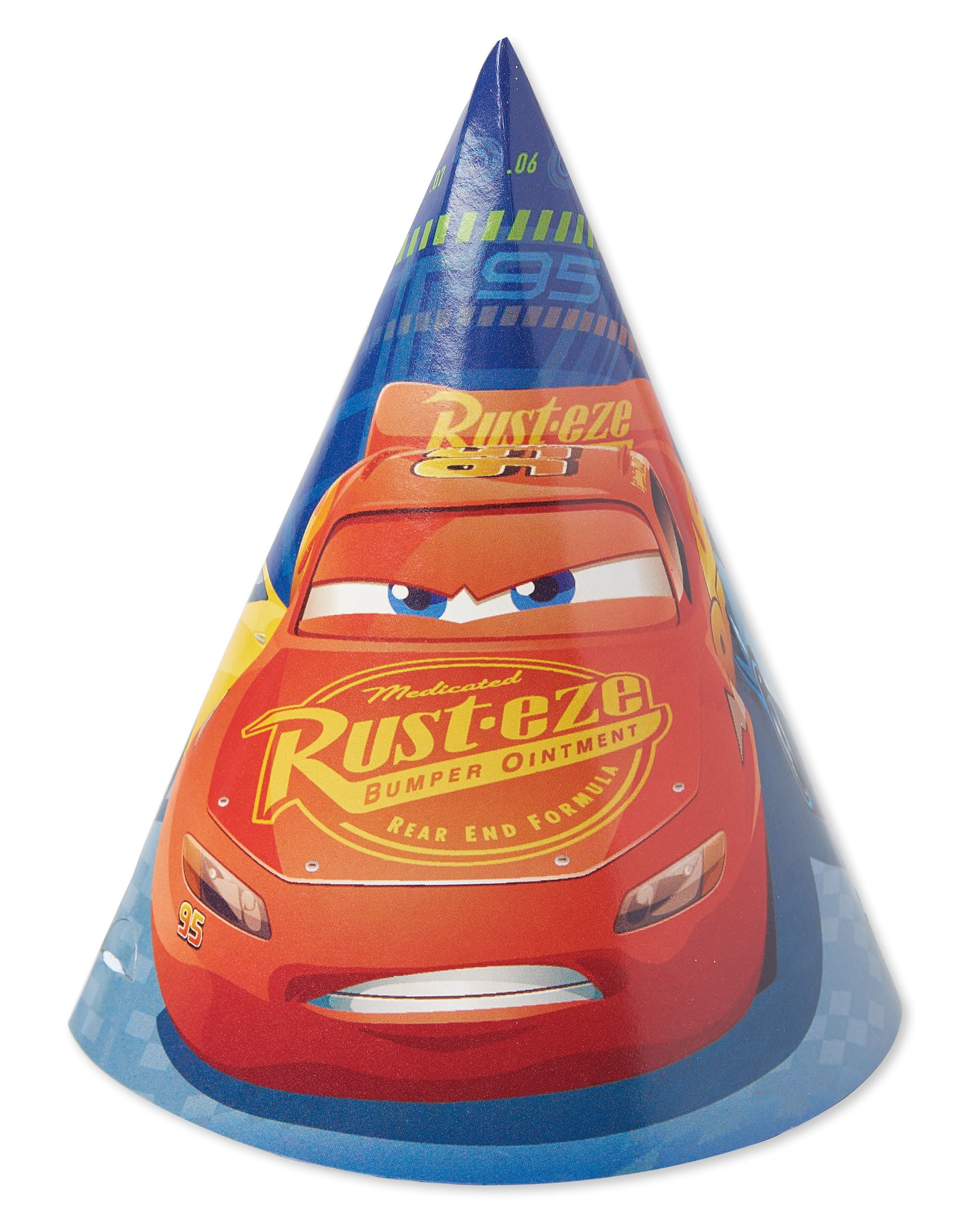 Cars 3 Party Hats, 6", 8ct - Walmart.com