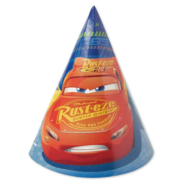 Cars 3 Party Hats, 6", 8ct - Walmart.com